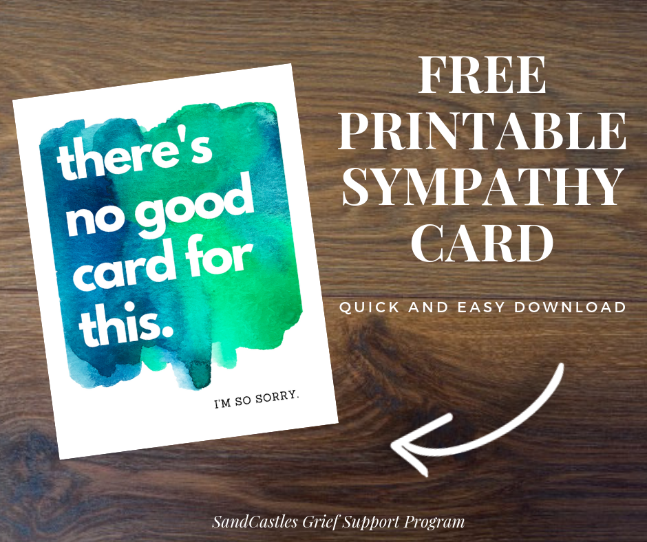 Free Printable Card for a Grieving Friend - Henry Ford SandCastles